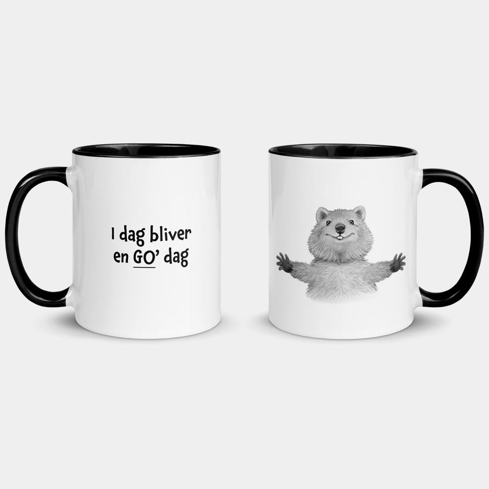 "I dag bliver en god dag" - krus 👌🏻